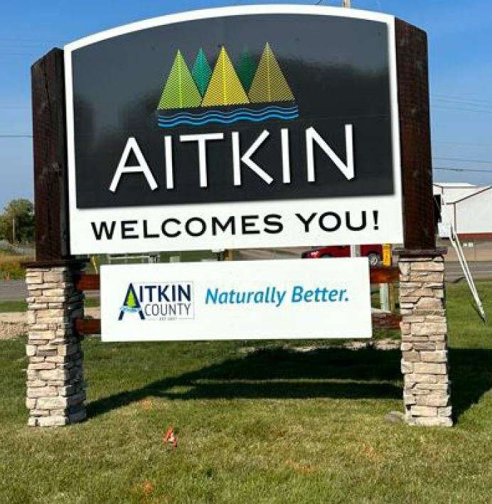The City of Aitkin Welcomes You! Awesome new welcome signs! - Aitkin ...