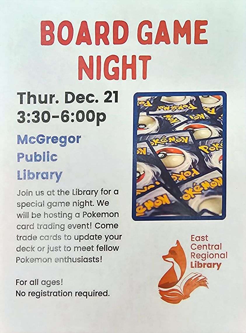 Board Game Night- McGregor Public Library - Aitkin County Economic ...